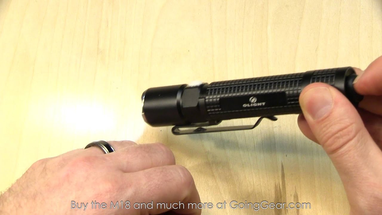 Olight M18 Maverick 500 Lumen Flashlight Quick Review - YouTube