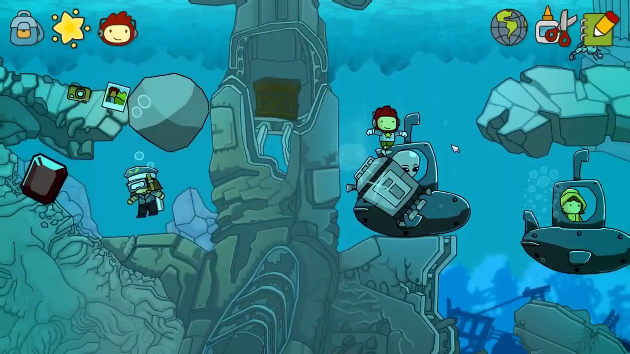 Scribblenauts Unlimited #11 - Under The Sea - YouTube