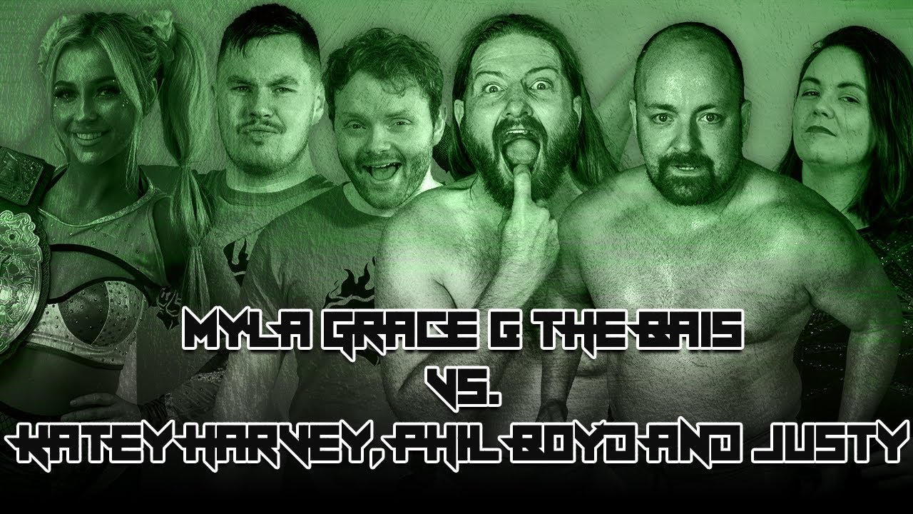 Full Match - Intergender 6 man tag - Myla Grace and The Bais Vs. Katey ...