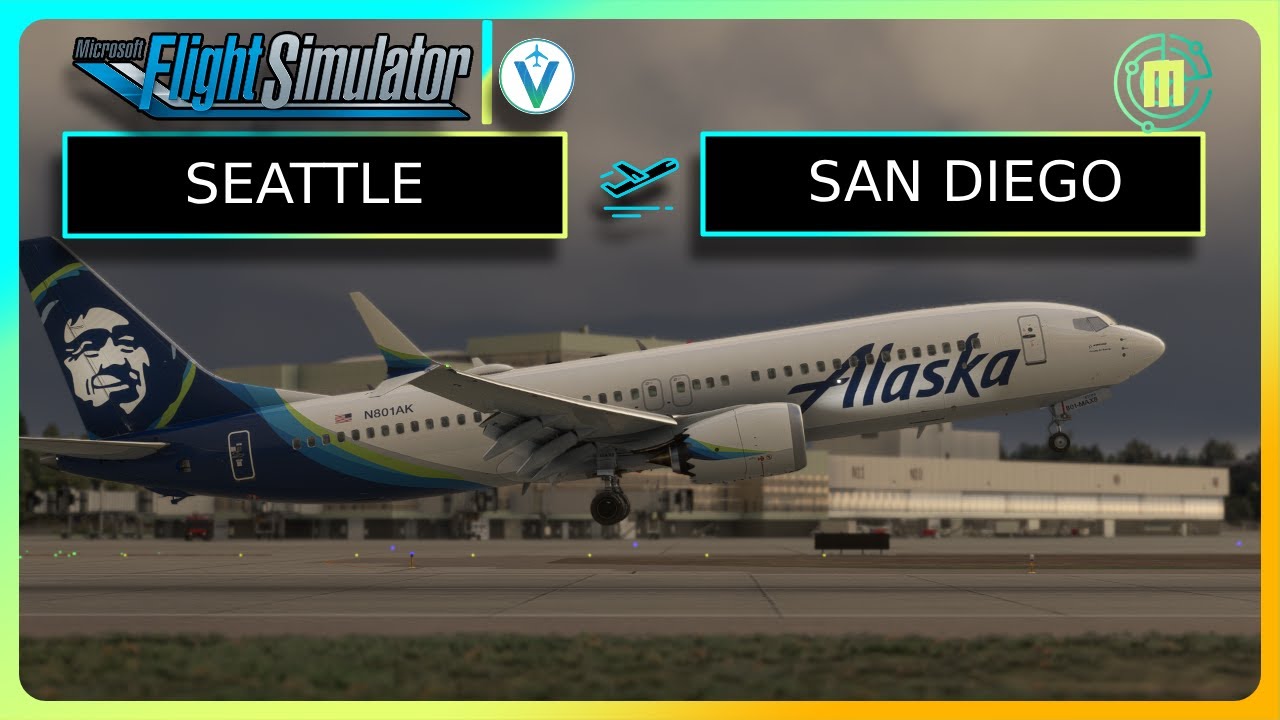 MSFS LIVE FULL FLIGHT | *UPDATED* ALASKA 737 MAX 8 OPS | VATSIM ...