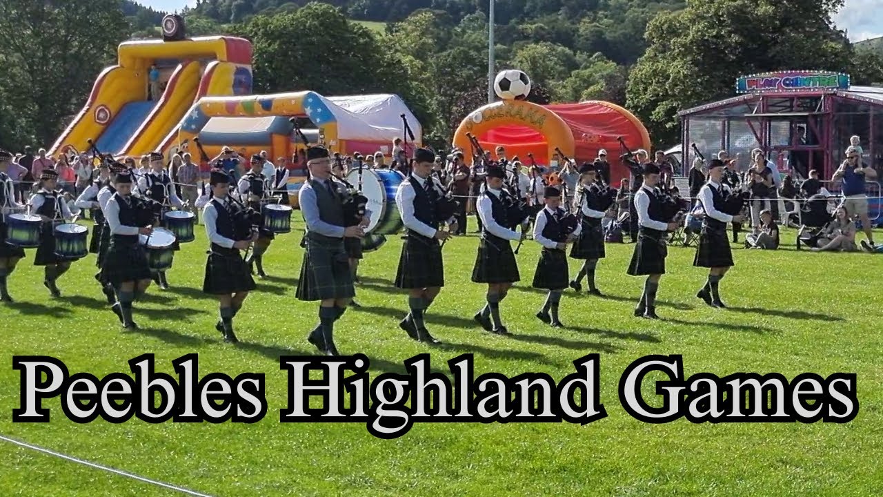 peebles highland games.#bagpipes. #pipe bands.#scotland - YouTube