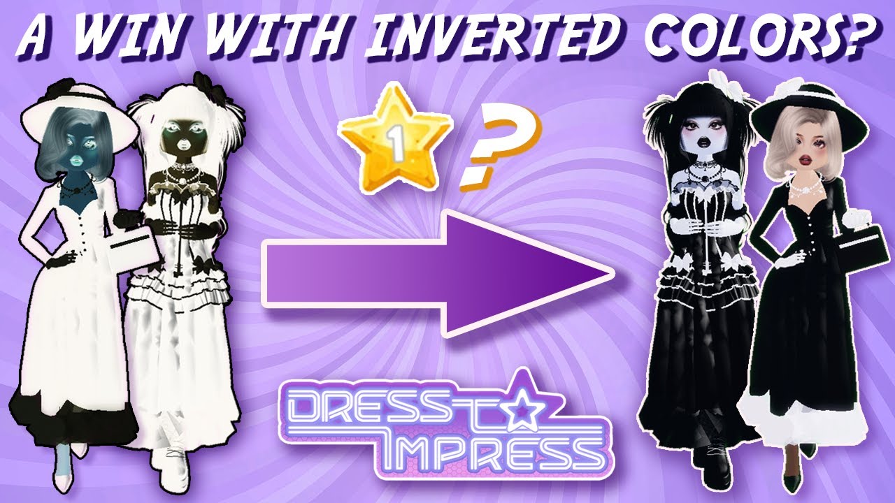 Can I Win Dress to Impress with the Inverted Colors Filter? - YouTube