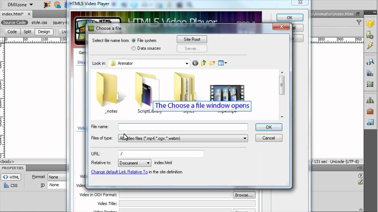 Inserting an HTML5 Video Player - YouTube
