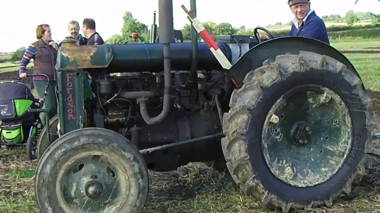 Fordson Model N Tractor With A Ramsomes Plough - YouTube