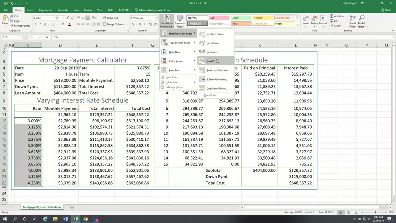 Conditional Formatting Youtube 4358