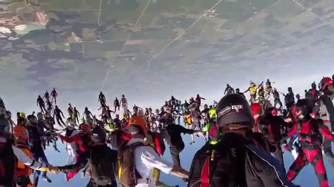 Vertical World Record - 2015 164 way - YouTube