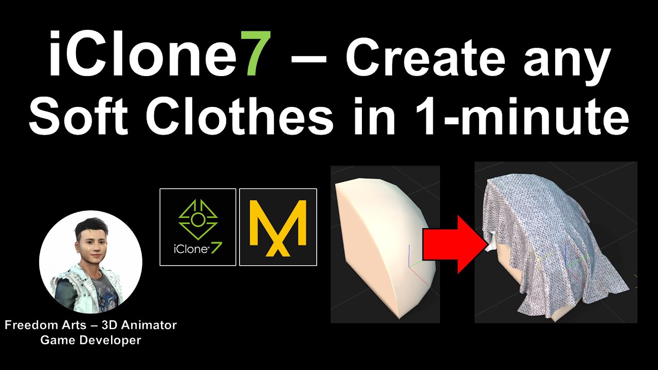 Create Any Soft Clothes For Iclone By Using Marvelous Designer Youtube
