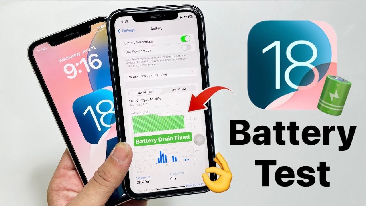 iOS 18 Battery Review Test - iOS 8 Finally Battery Drain Fixed - How to ...