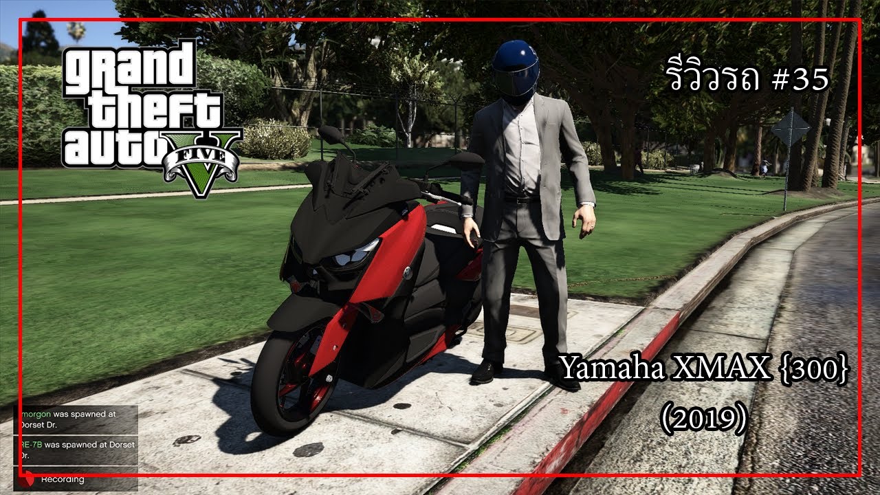 Grand Theft Auto V TH รีวิวรถ #35 Yamaha Xmax 300 2019 In Gta v เเรงจัด ...