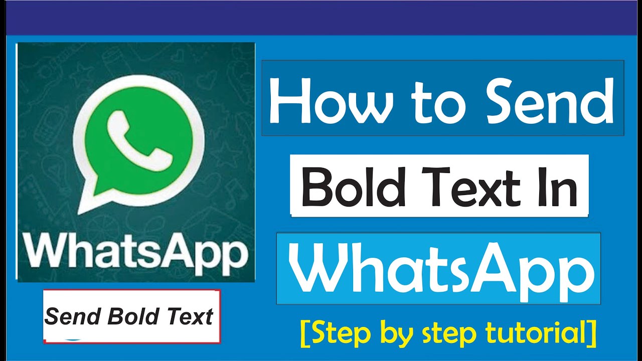 How To Send Bold Text In WhatsApp YouTube how-to-send-bold-text-in-whatsapp-youtube