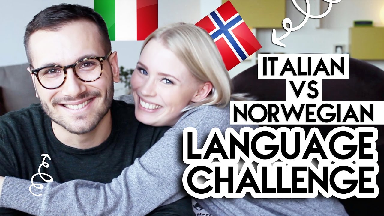 LANGUAGE CHALLENGE • Italian VS Norwegian - YouTube