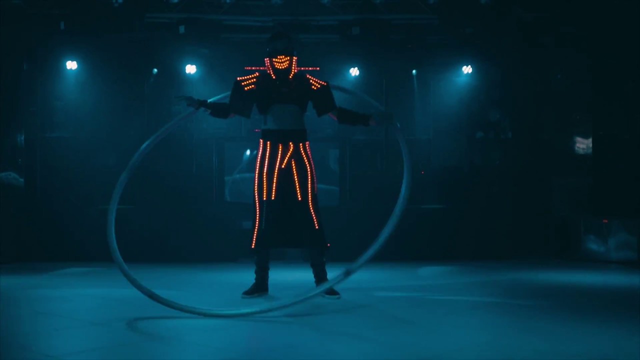 Tron Wheel Show - Light power - YouTube