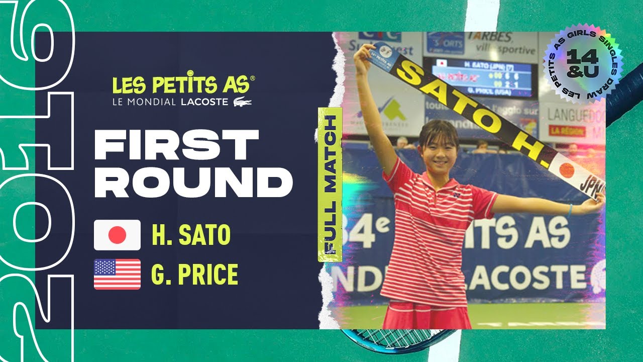 Les Petits As 2016 | Girls First Round | Himari Sato vs. Gabriella ...