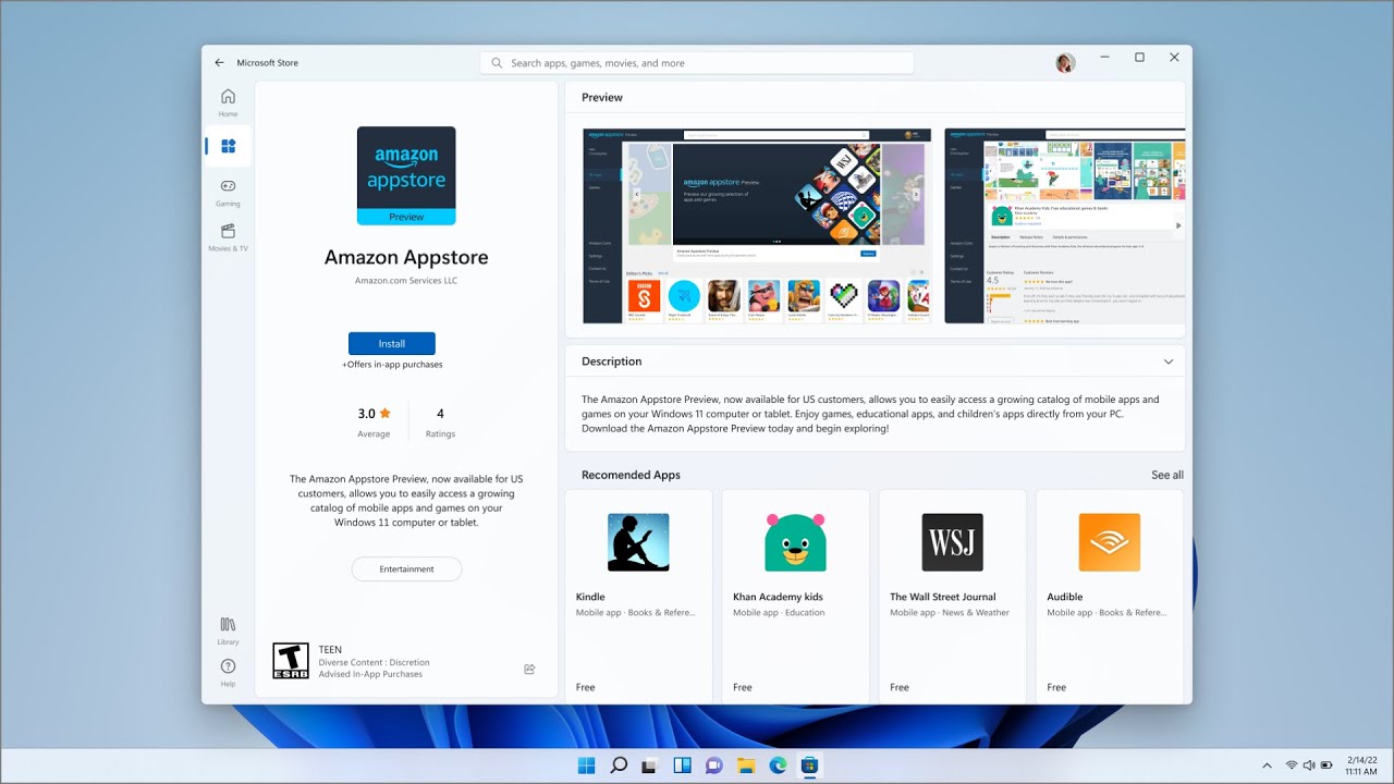 How to Install Amazon AppStore with Android Apps on Windows 11 Amazon ...