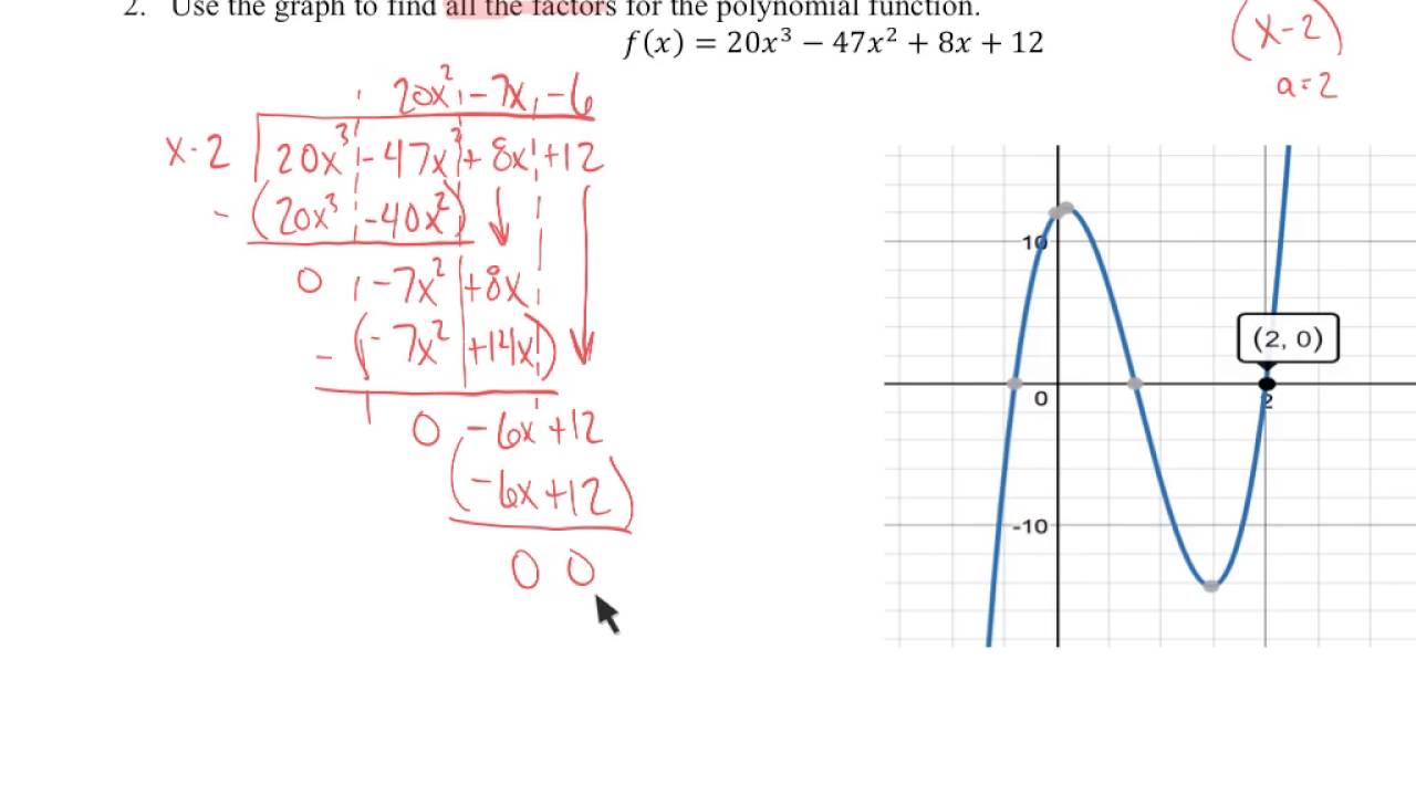 Polynomial Division & Remainder Theorem HW (#2) - YouTube