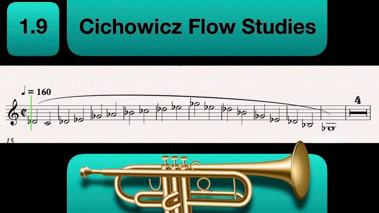 Trumpet Play Along - Cichowicz Flow Studies (1.9 Group I) - YouTube