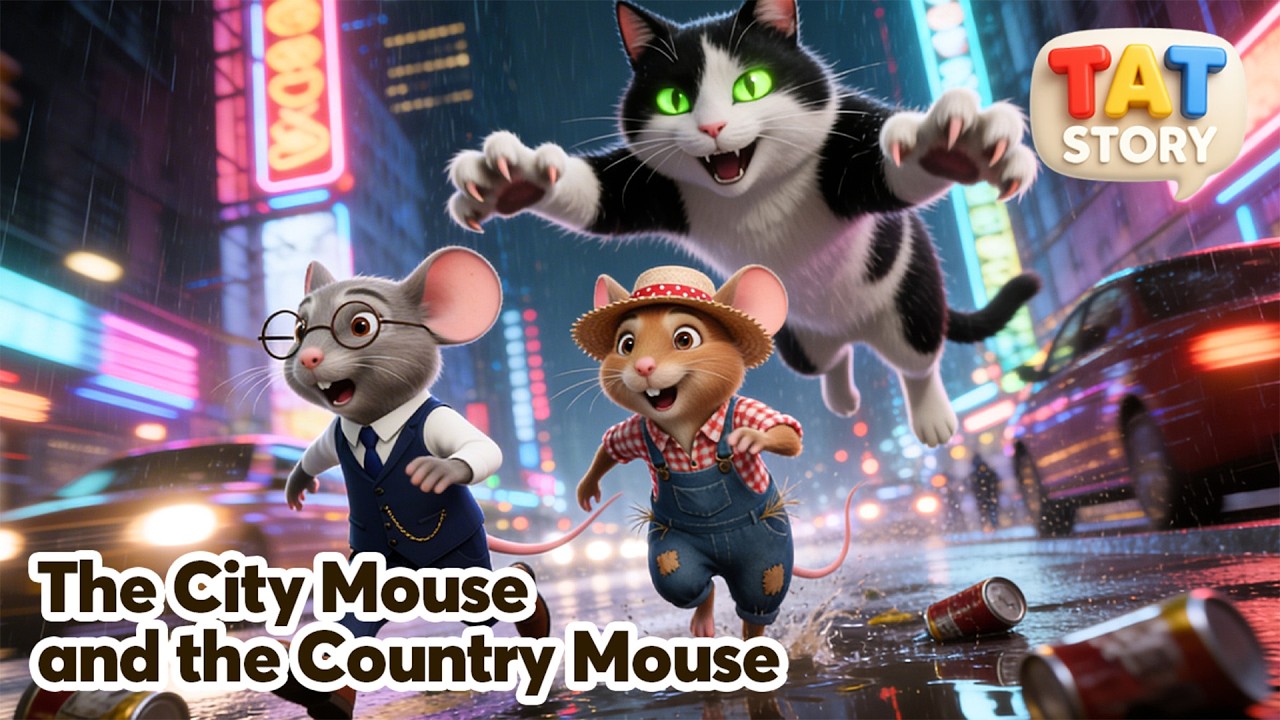 [ STORY for KIDS ] The City Mouse and the Country Mouse | with a Song ...