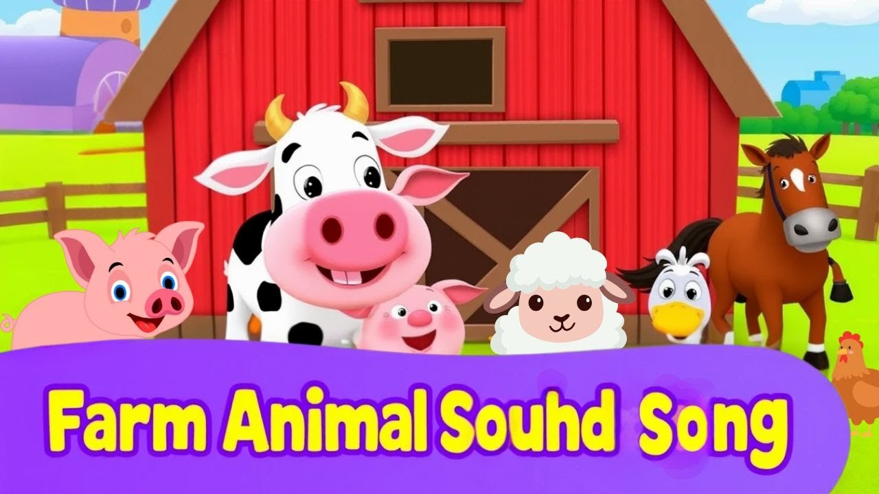 Farm Animal Sounds Song | Animal Song For Kids - YouTube