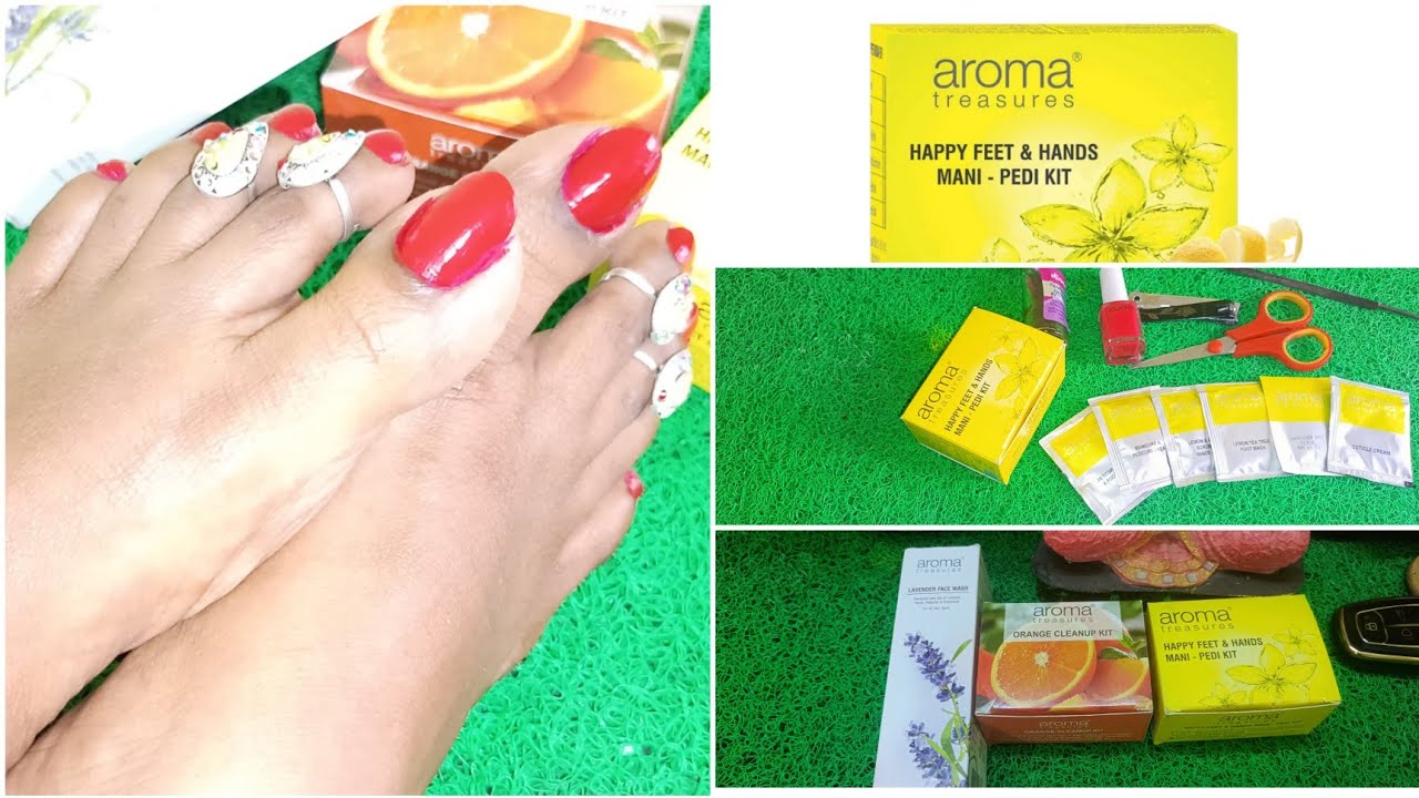 Aroma Treasures Happy Feet & Hands Mani - Pedi Kit Review & Demo ...