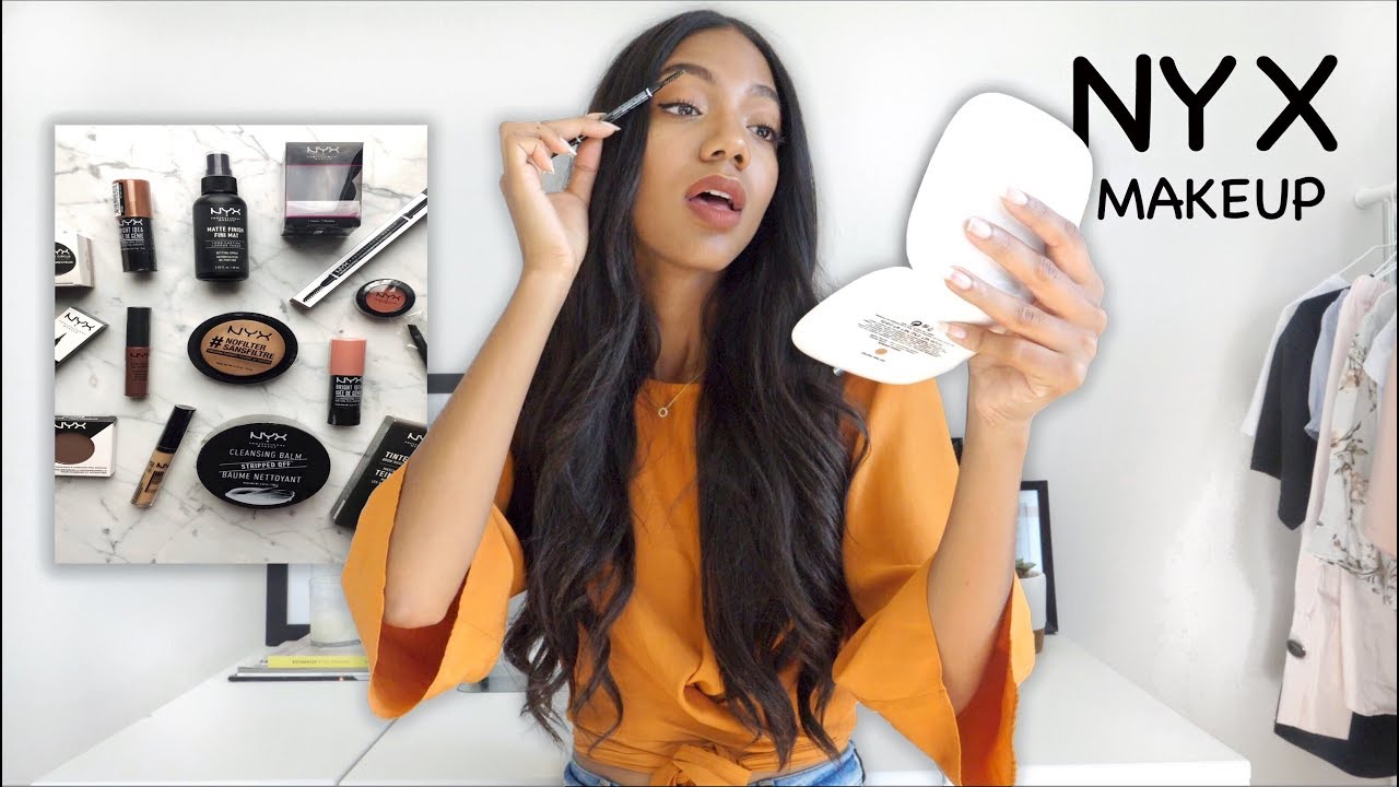 Full Face of NYX Makeup + Haul - YouTube