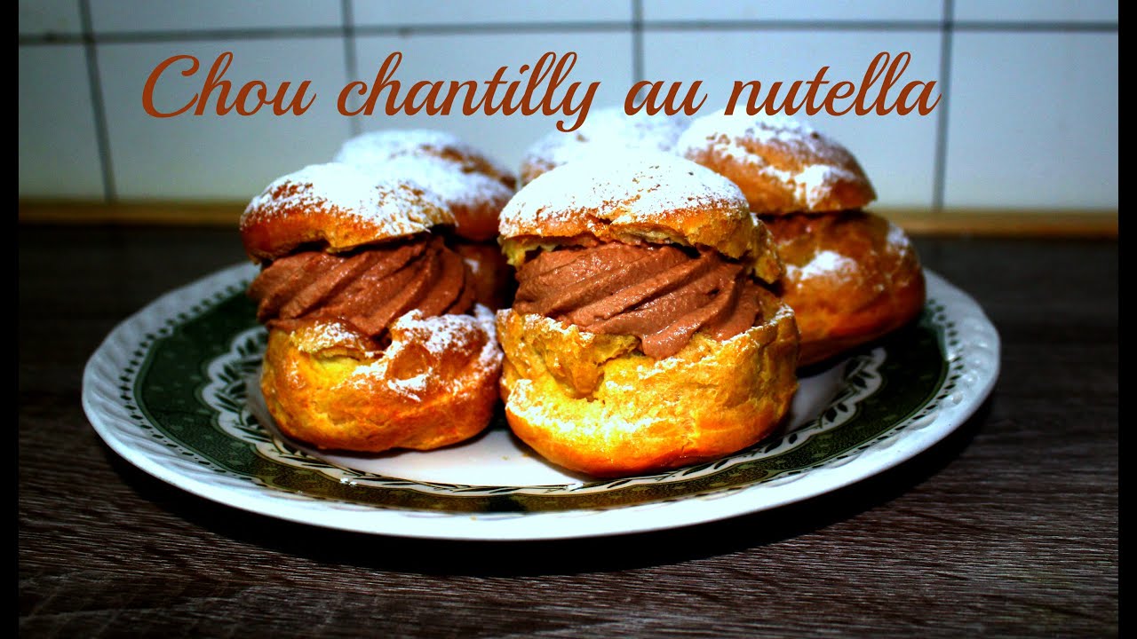 Chou chantilly au nutella - YouTube