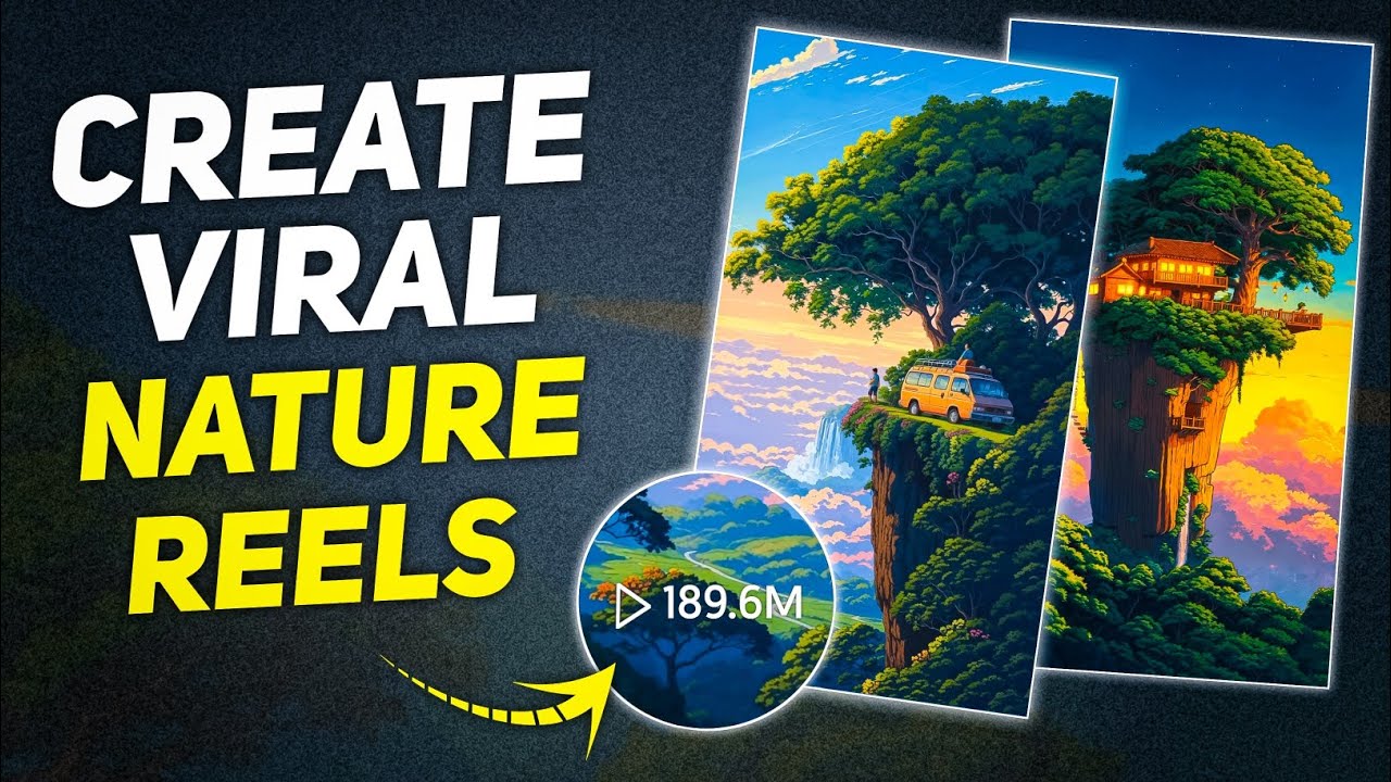 How To Create Trending Nature Reels | Animated Nature Reels Kaise ...