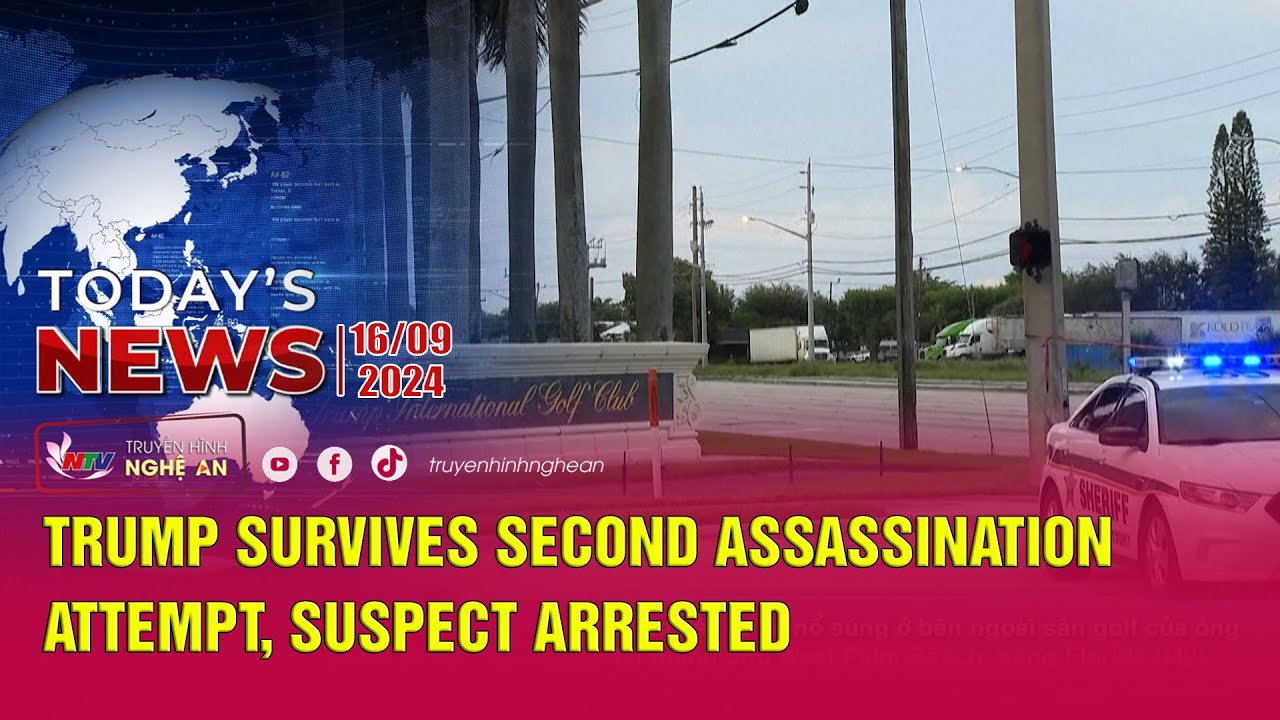 Today's News 16/09/2024: Trump Survives Second Assassination Attempt ...