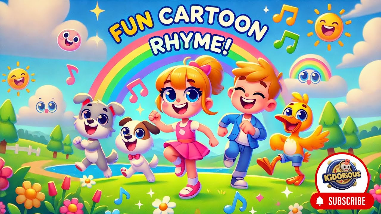 "Cartoon Fun for Kids! 🎬🎶 A Happy Rhyme About Cartoons & Laughter ...