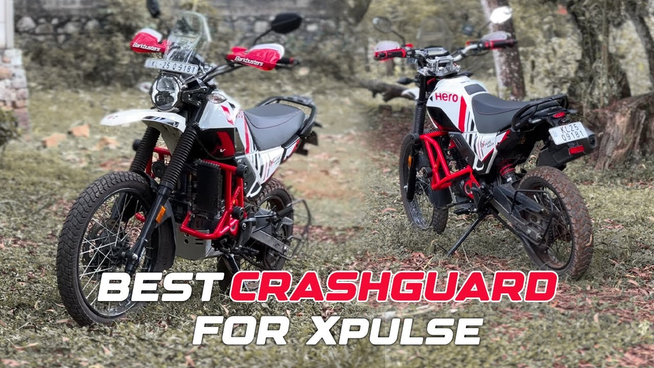 The Best Crashguard For Xpulse | Bizen Red Color Crashguard | - YouTube