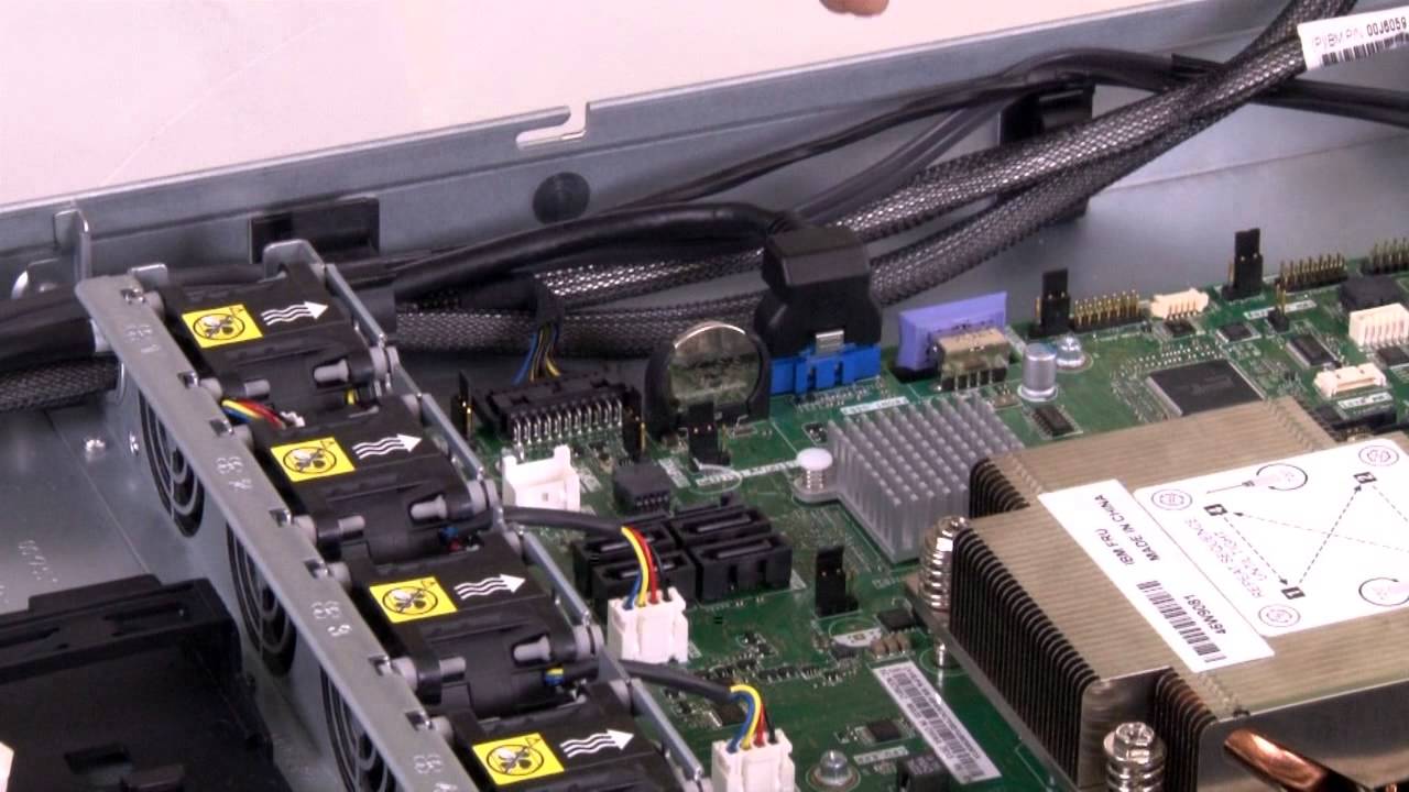 IBM System x3250 M5 Removal - Front Panel Cable - YouTube