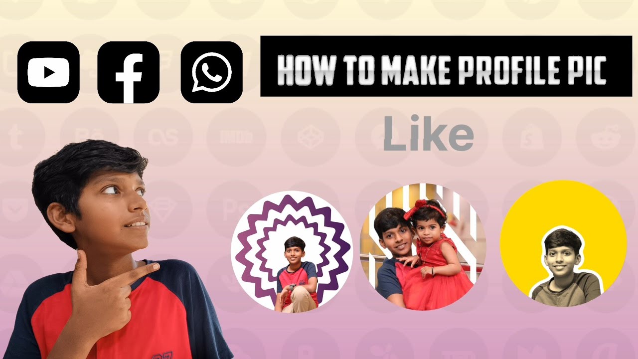 How to make amazing profile pic - YouTube