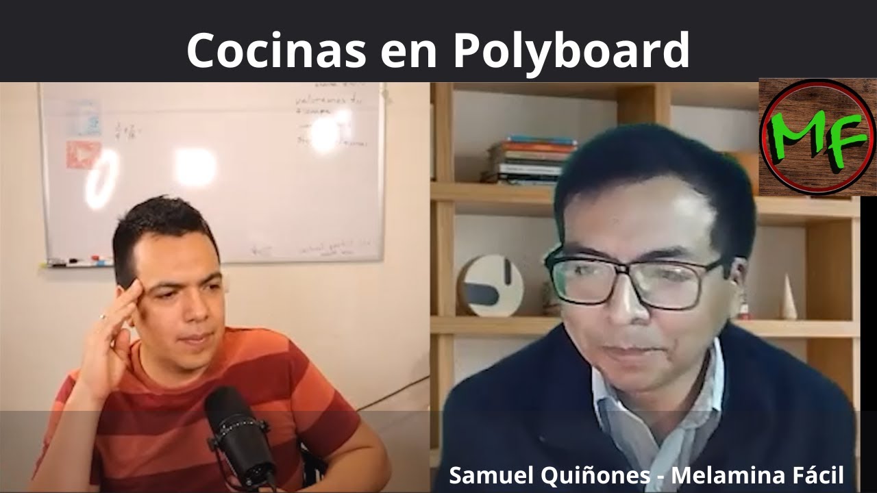Samuel Quiñones de Melamina Fácil usa Polyboard y Sketchup para diseñar cocinas #carpinteria # ...
