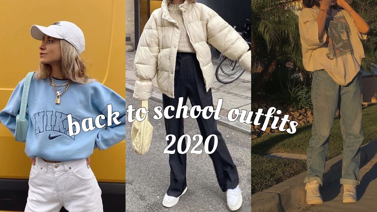 back to school outfits 2020 🍒 - YouTube