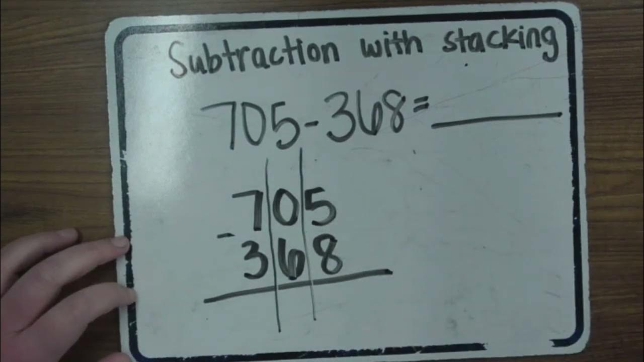 Subtraction using Stacking - YouTube