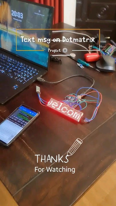 Controlling LED Dot Matrix using Arduino #Science #project #technology #ideas #arduino - YouTube