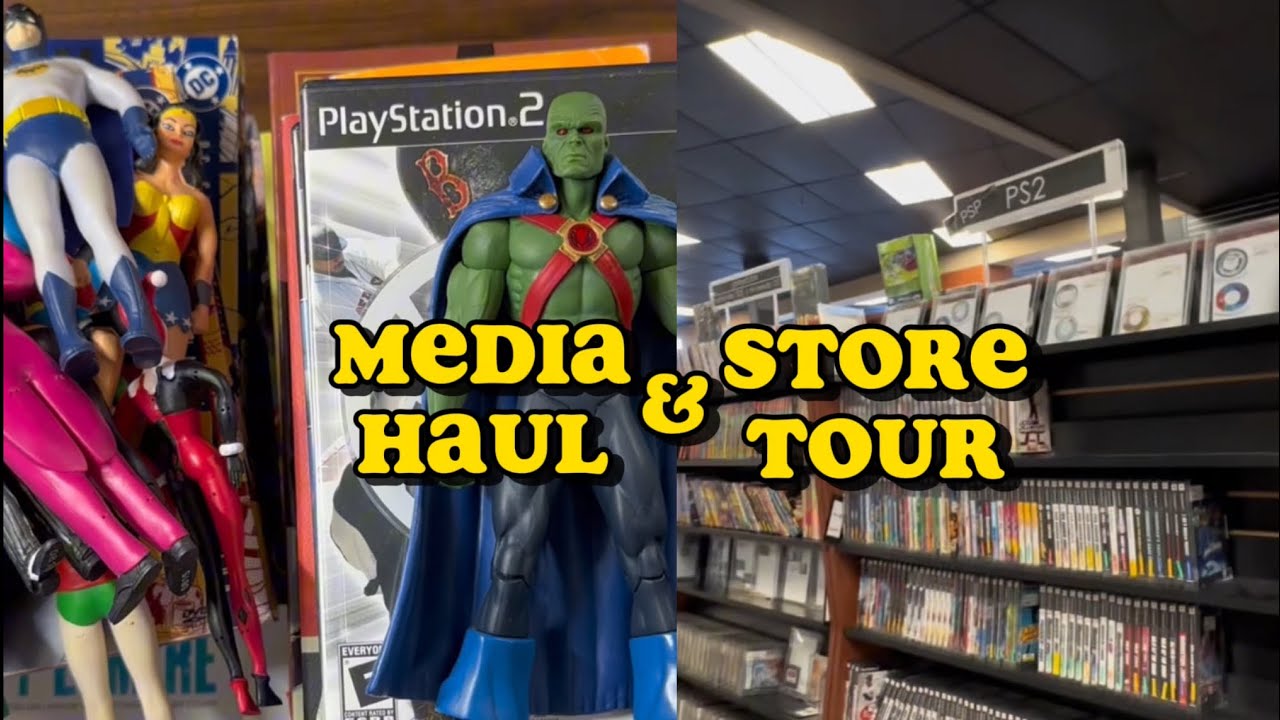 MASSIVE Used Media Haul (PS2 Games, Graphic Novels, Books, VHS Movies ...