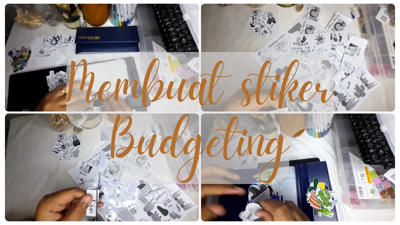 Memulai Budgeting || Membuat stiker budgeting - YouTube