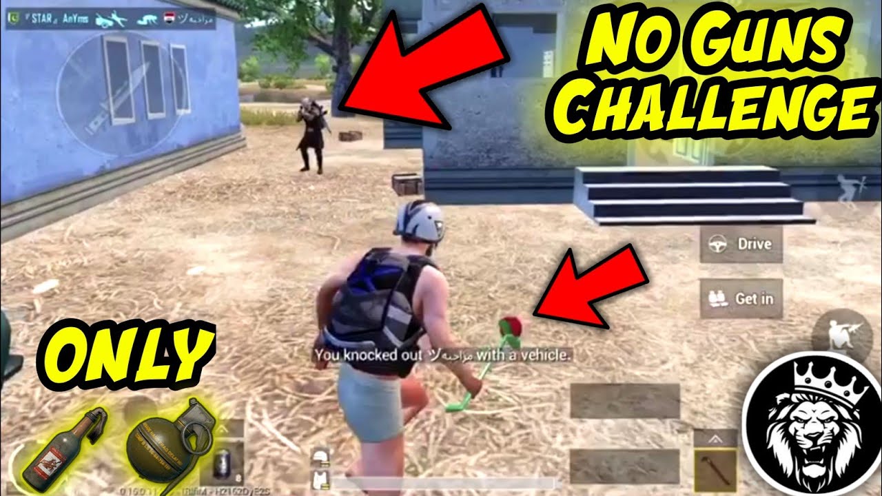 No Guns Challenge / Only Grenades and Molotov / Star Anonymous / PUBG ...