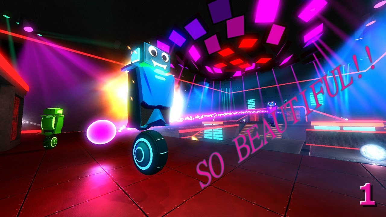Disco Robots?! - Robot Roller-Derby Disco Dodgeball #1 - YouTube