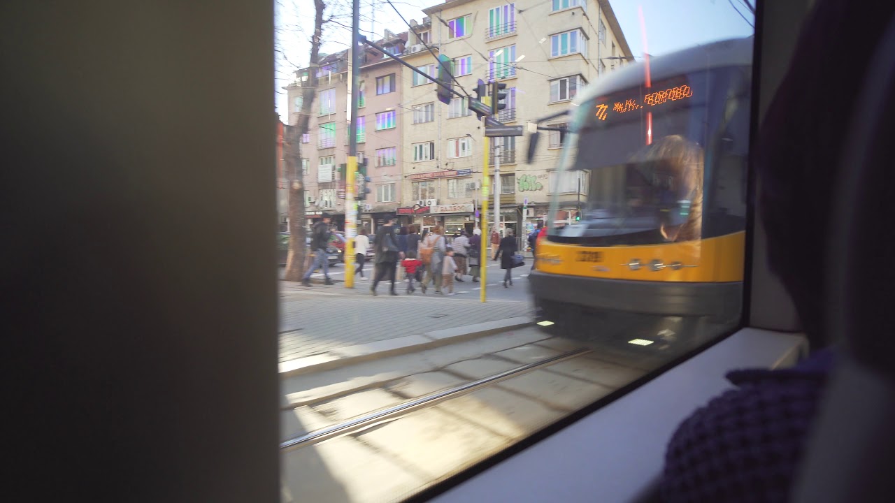 Bulgaria, Sofia, tram 7 ride from National Palace of Culture to ul. Pirotska - YouTube
