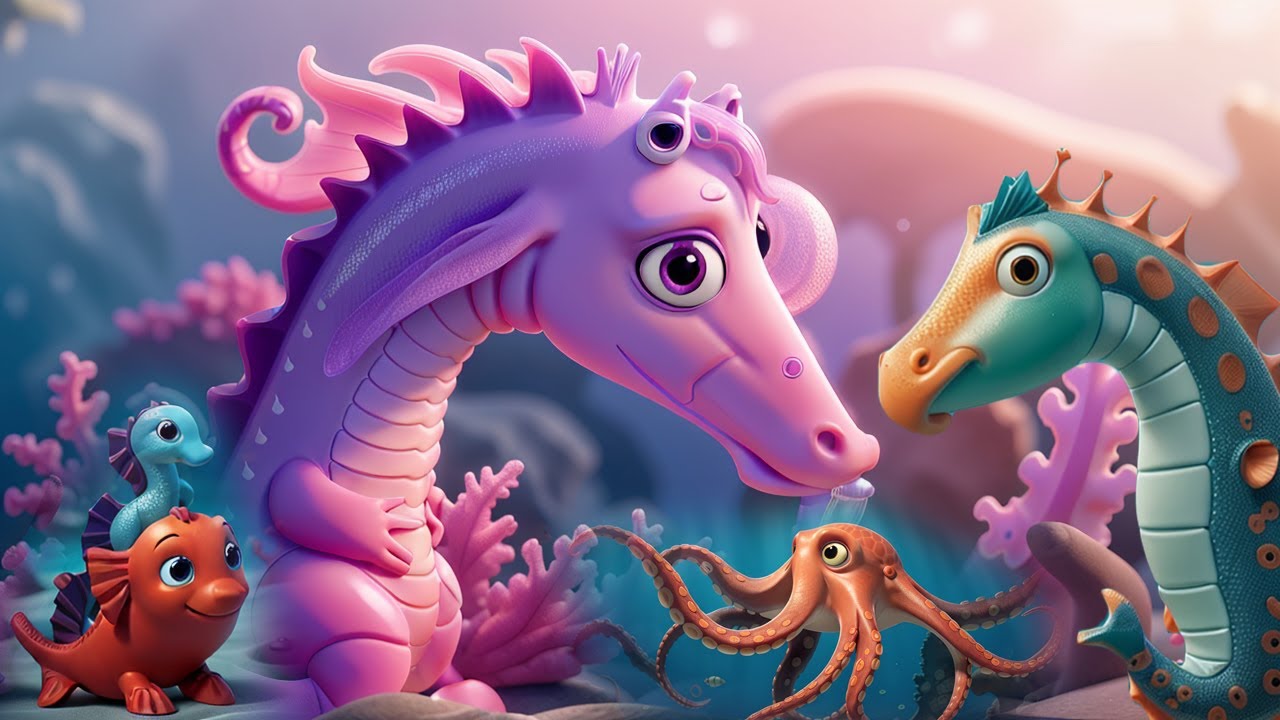 Lost in the Sea The Seahorse's Journey | English Kids Story | Animated ...