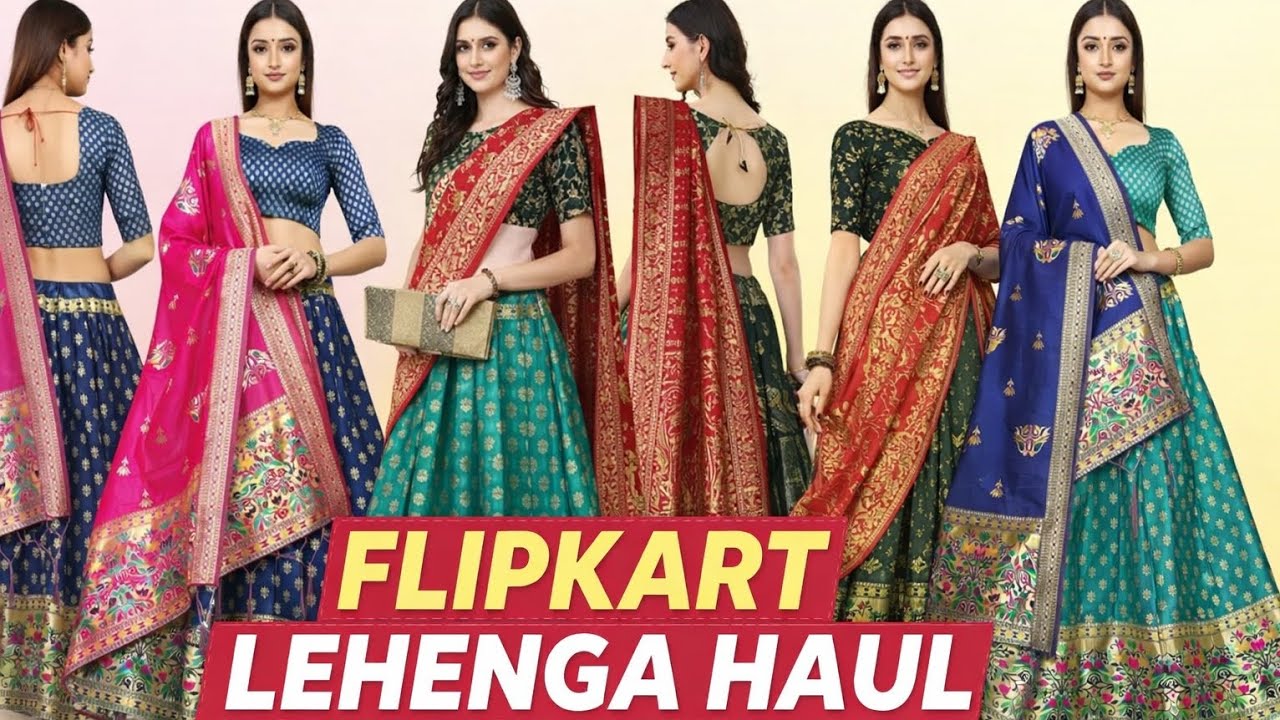 “Budget Lehenga Haul | All Under ₹1000 😱” - YouTube