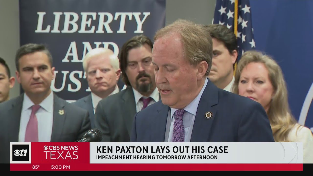 Texas Ag Ken Paxton Makes Rare Appearance Ahead Of Impeachment Vote In