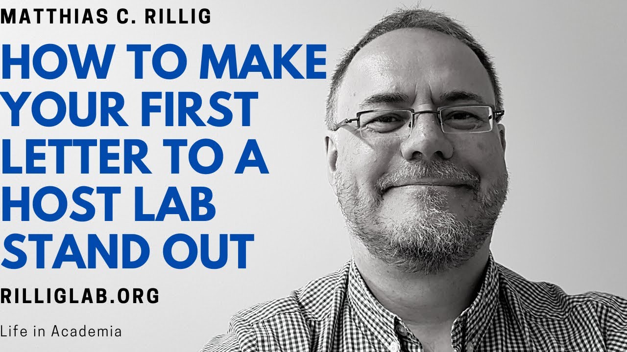 How to make your first letter to a host lab stand out....#PhD #postdoc ...