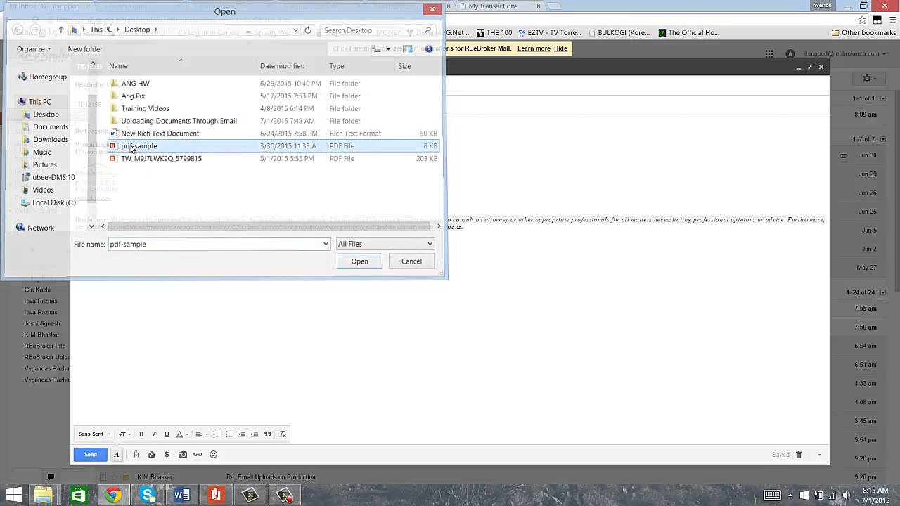 Uploading Through Email Quick Version - YouTube