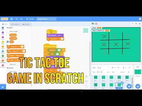 Scratch project||Tic tac toe game in scratch(part 1) #hindi #tech #kids ...