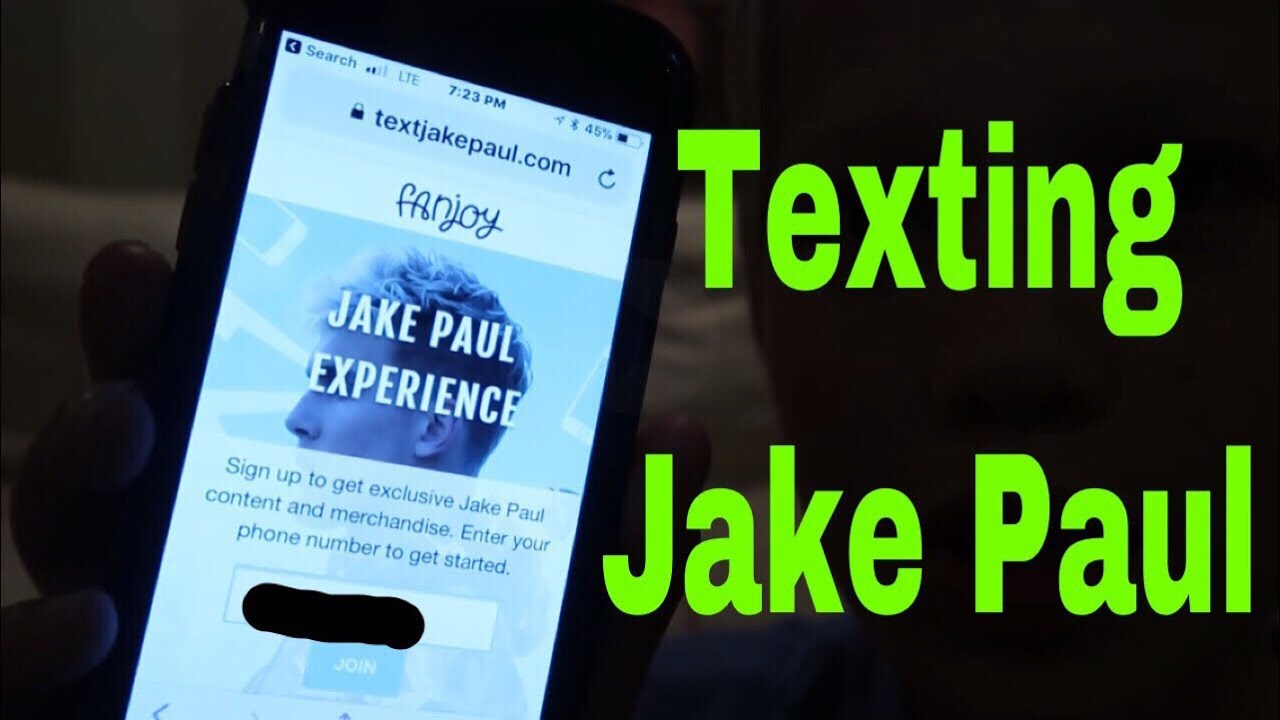 TEXTING JAKE PAUL! (HE RESPONDED!) - YouTube