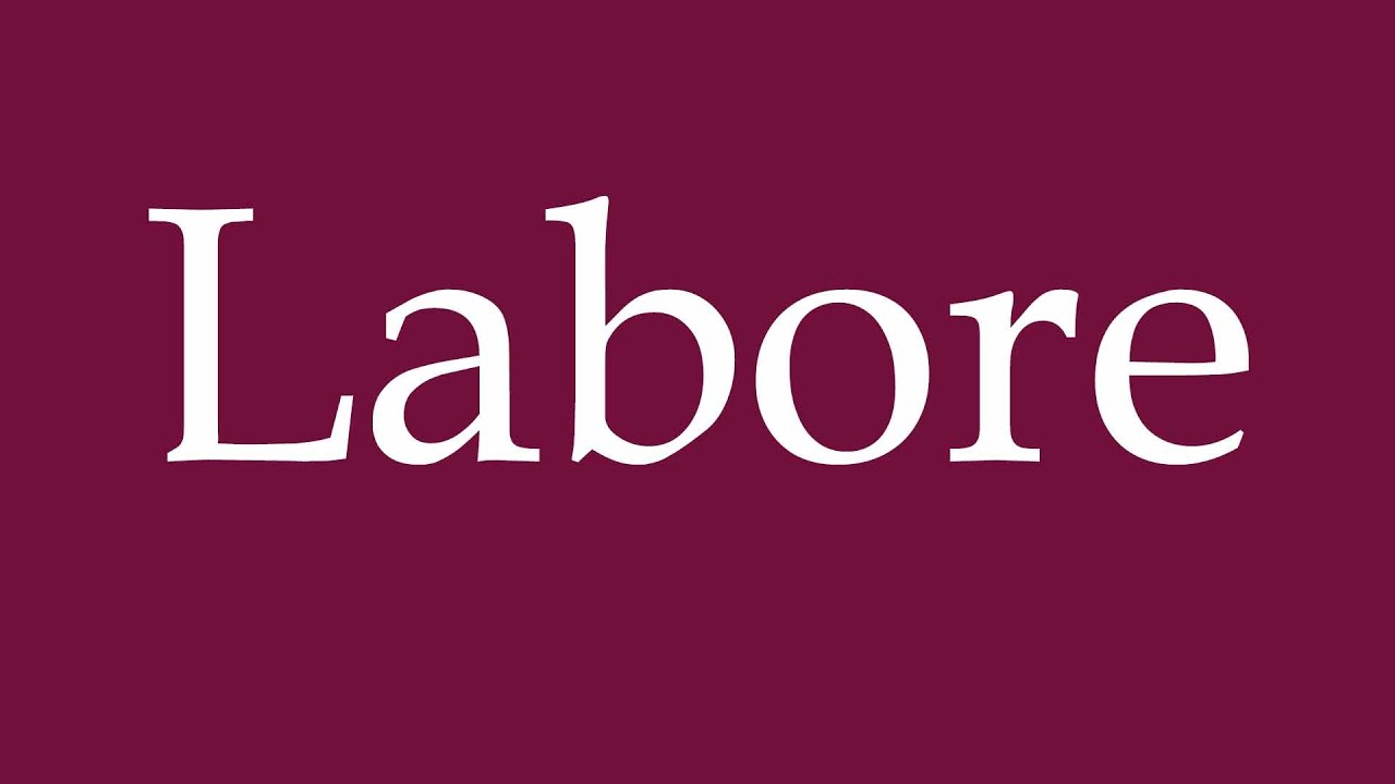 How to Pronounce ''Labore'' (Laboratories) Correctly in German - YouTube