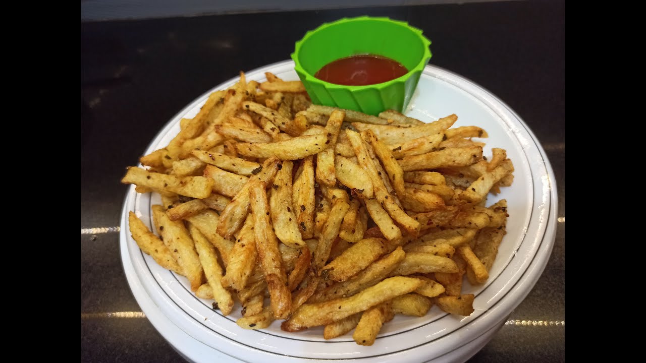MASALA FRIES VERY CRISPY AND DELECIOUS RECIPE #masalafries # ...