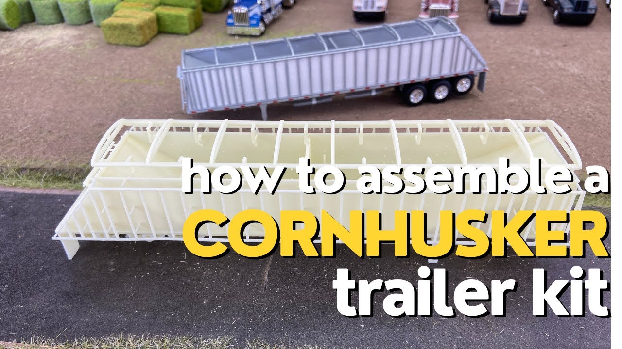 Assemble a 1.64 scale Cornhusker style grain trailer - YouTube